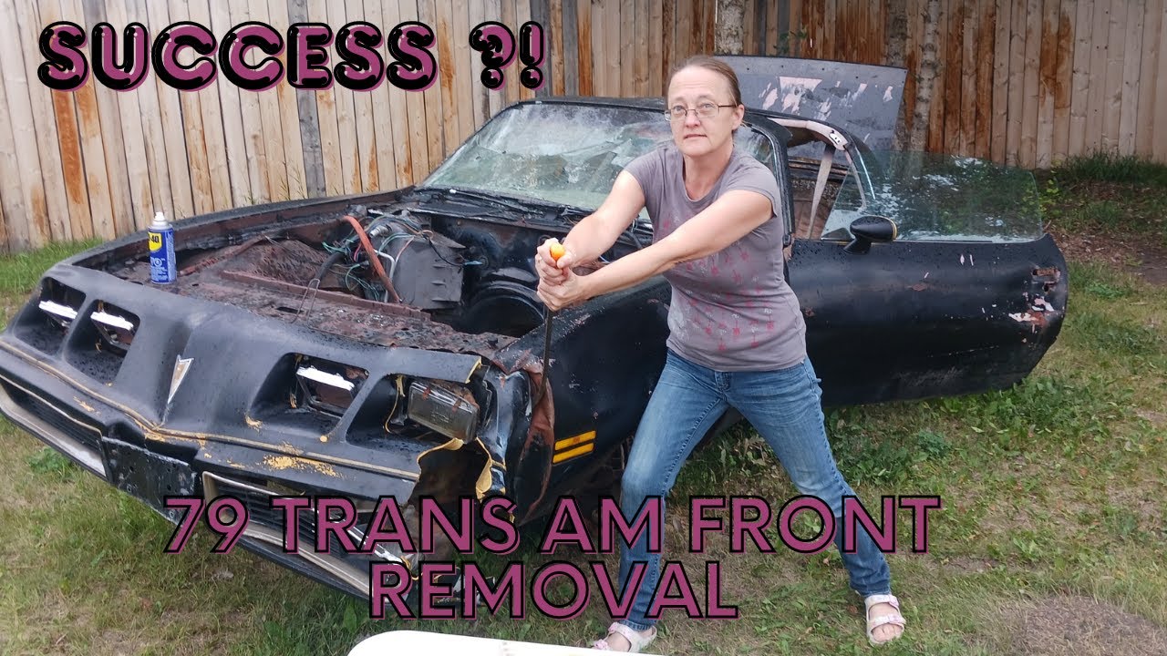 1979 Trans Am front end removal.. Is it a Success? - YouTube