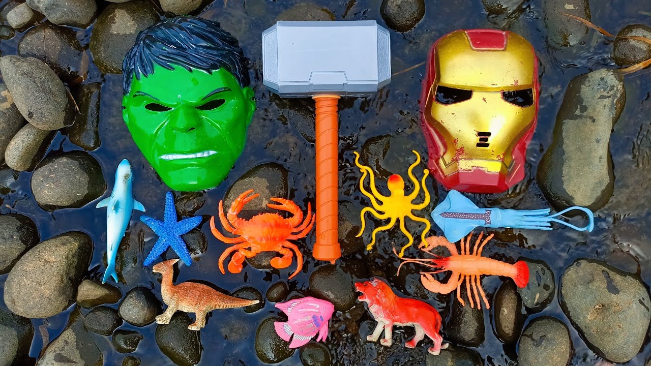 Thor Hammer, Hulk Mask, Iron Man Mask, Starfish, Shark, Dino, Lobster ...