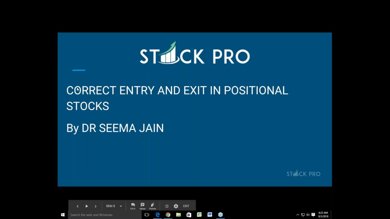 #368 StockPro | How to do Proper Entry and Exit in Positional Stocks ...