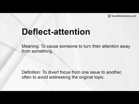 Deflect-attention Meaning - YouTube
