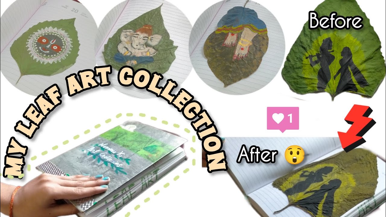 How I Store My Leaf Art 🥺| Leaf Painting Collection My Diary 🌿💚🍃3–4 ...