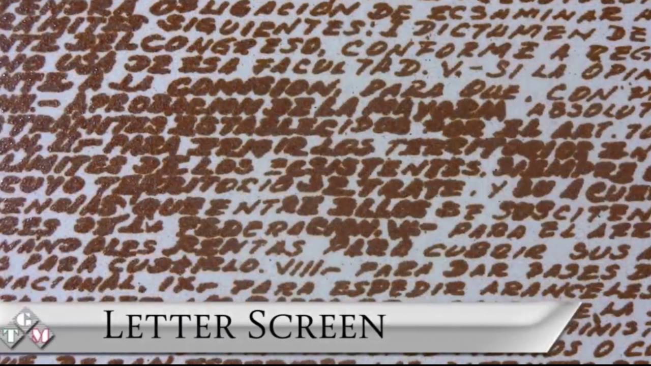 Letter Screen - YouTube
