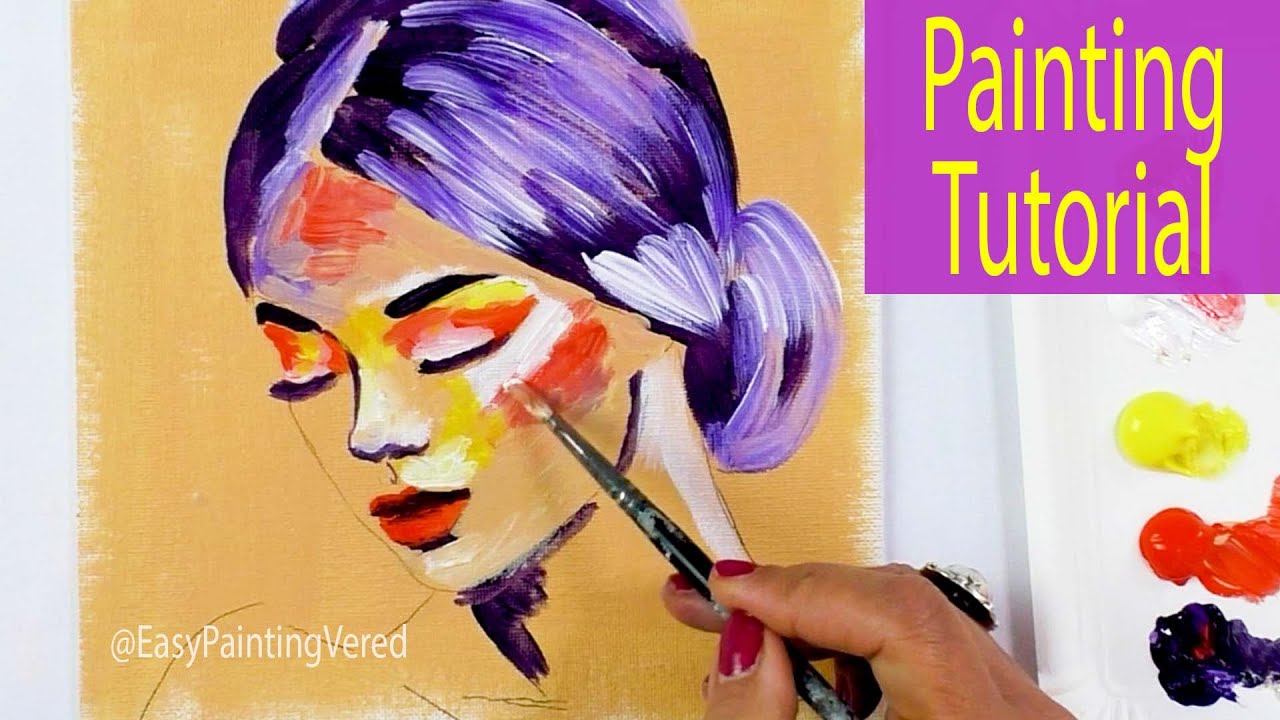 Portrait Painting with Complementary Colors | Painting Tutorial ...