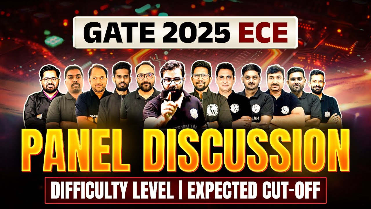 GATE 2025 ECE Difficulty Level | Expected Cut - Off | Panel Discussion ...