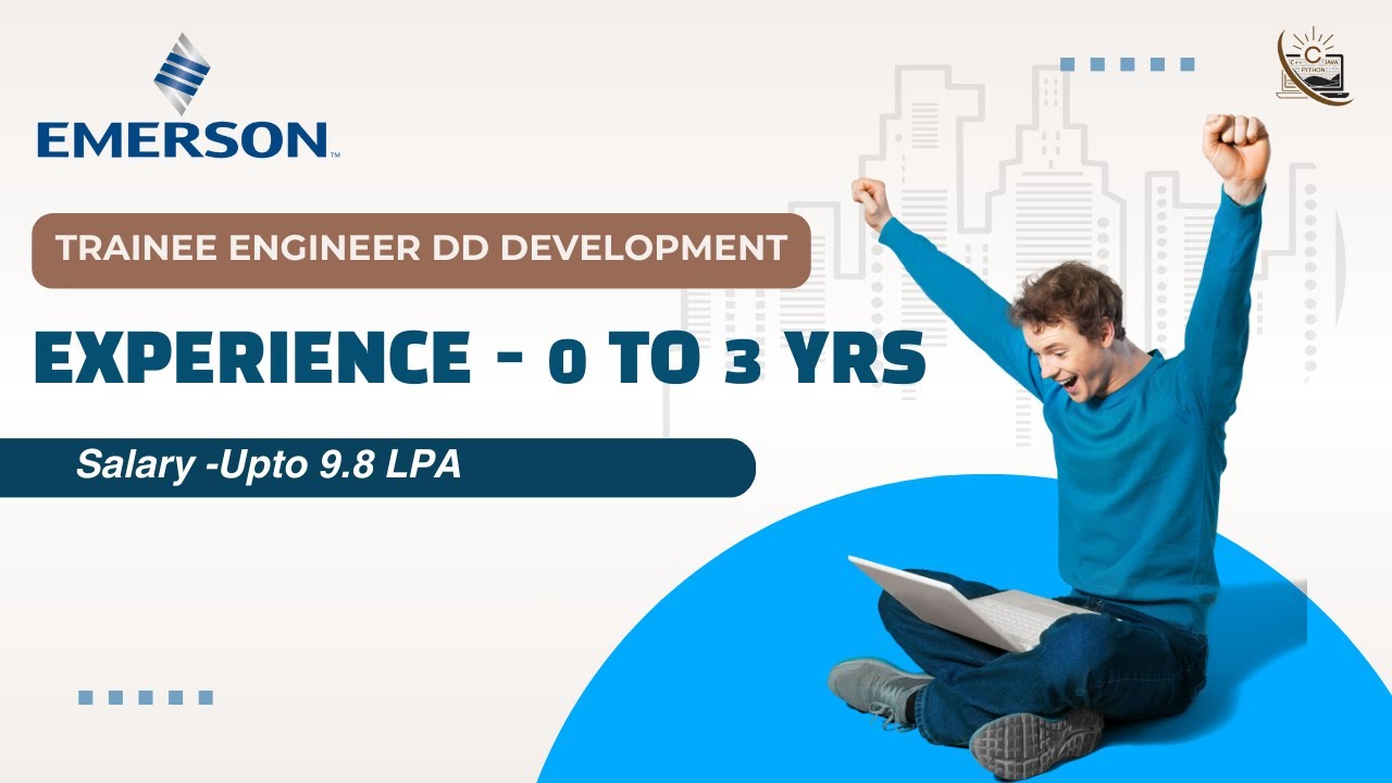 Emerson Hiring Fresher for Trainee Engineer DD Development 2023 | Experience 0 to 3 years - YouTube