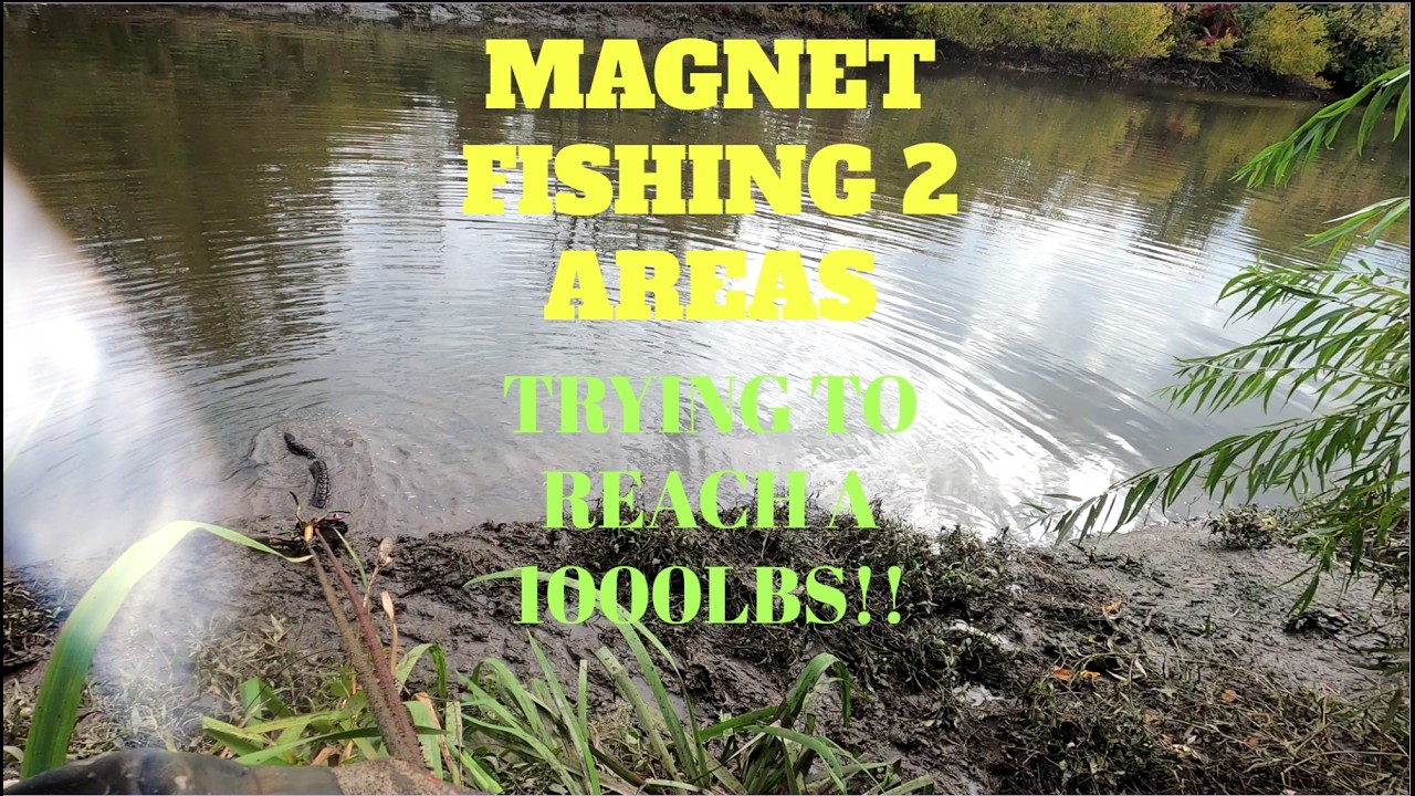 Magnet Fishing Two Locations (Trying to Reach 1000lbs) #magnetfishing # ...