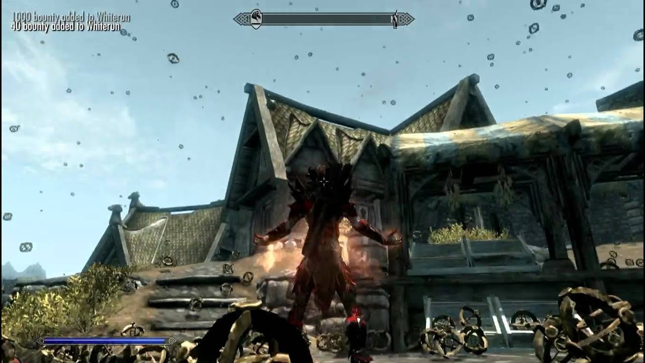 Skyrim Gyro Grenade - 12k objects - YouTube