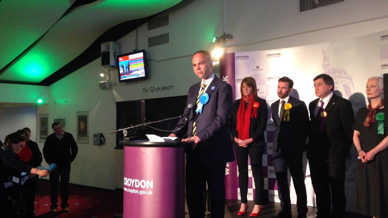 My speech after being re-elected as Croydon Central's MP - YouTube