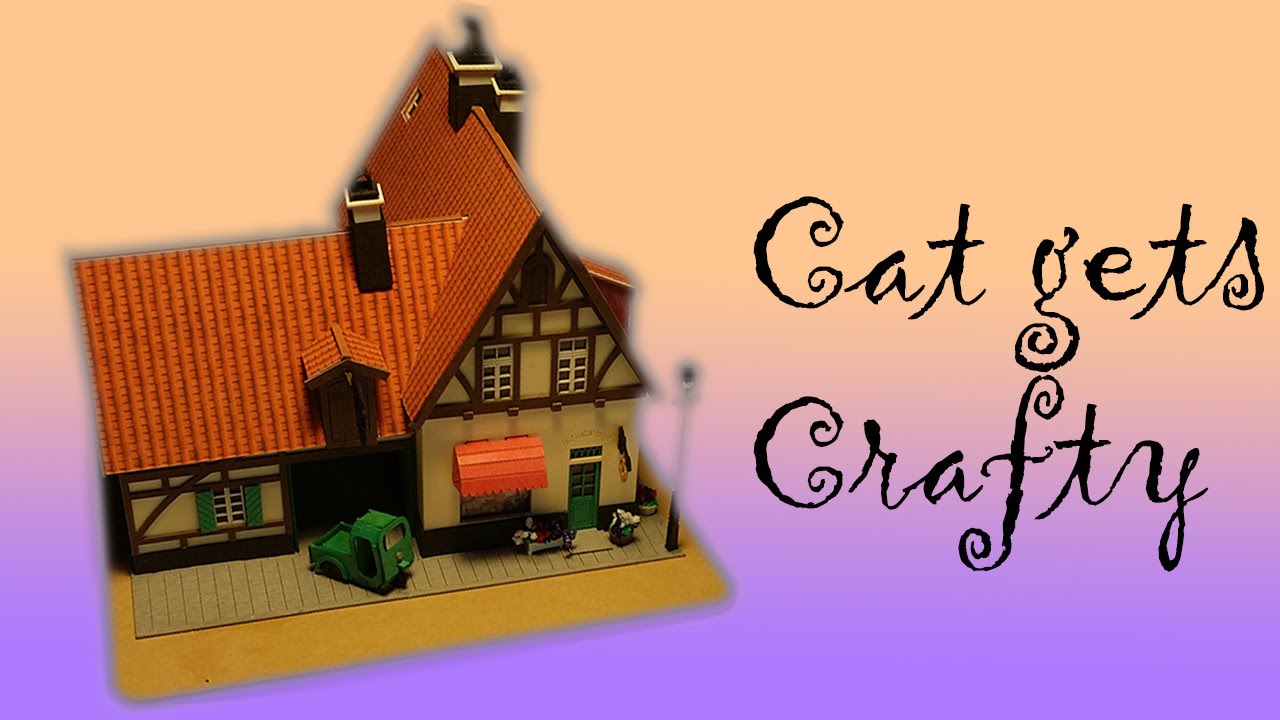 Japanese Miniature Papercraft of Kiki's Delivery Service - YouTube
