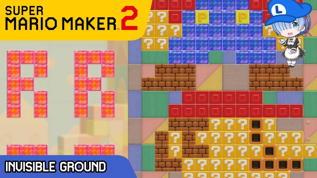 Invisible Ground / 보이지 않는 바닥 by ♪WBC♪ - COOL LEVEL IDEAS in Mario Maker ...