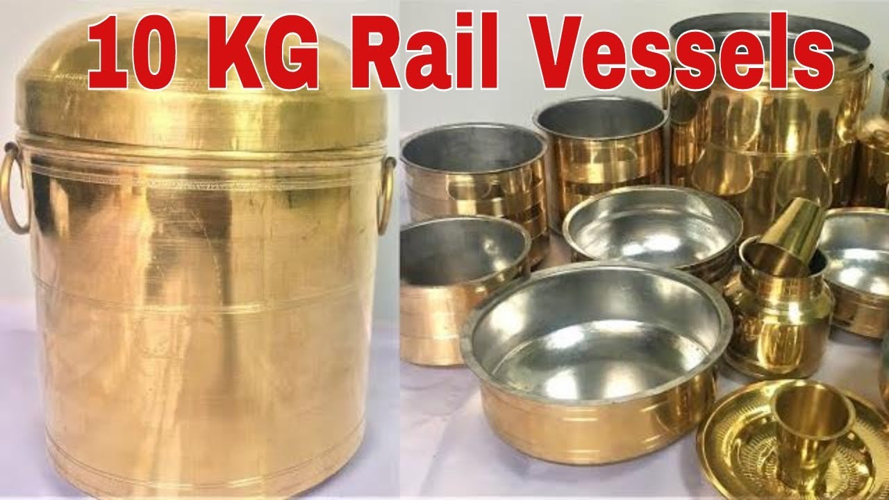 Wow... 10 KG Rail Vessels | Adukku Pathiram | New Model | Brass Kitchen ...