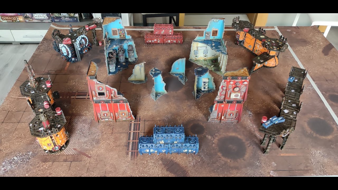 Warhammer 40K - Adeptus Mechanicus Magnetized Terrain Full Table - YouTube