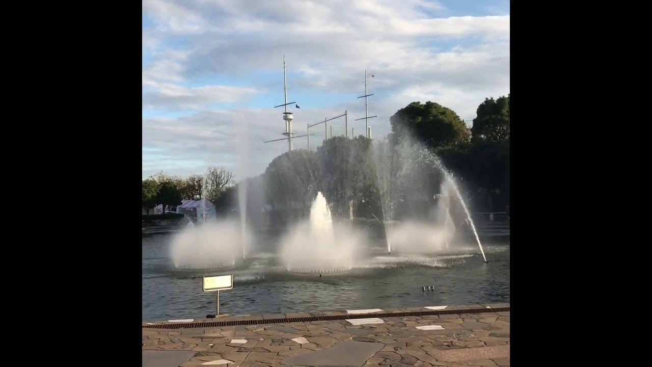 Walking tour Mikasa Park with Fountains Yokosuka Japan - YouTube