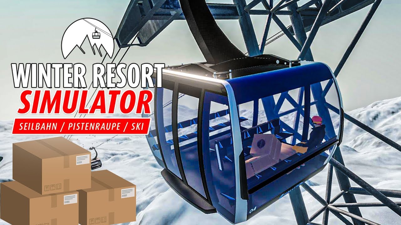 WINTER RESORT Simulator #5: Der erste Seilbahn-TRANSPORT für die Hütte ...