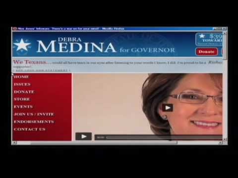 Debra Medina for Governor (P2/2) - Early Voting in TX Begins Feb 16 ...