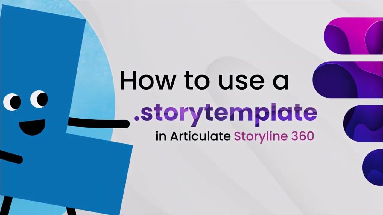 How to use a .storytemplate in Articulate Storyline 360 - YouTube
