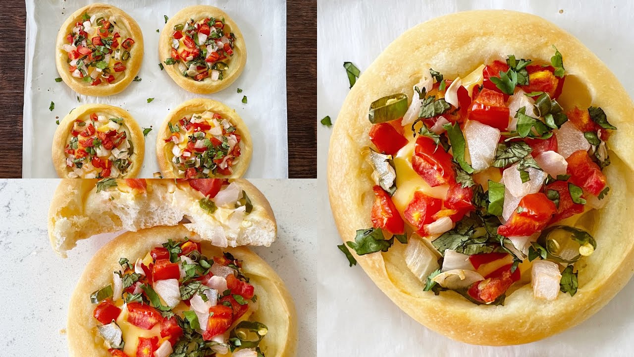 Easy Morning Bread :: Eggless Veggie Bread without Bread Flour - YouTube