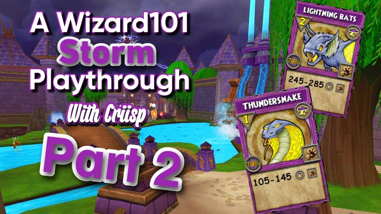 A Wizard 101 Storm Playthrough Part 2 (Triton Avenue) - YouTube