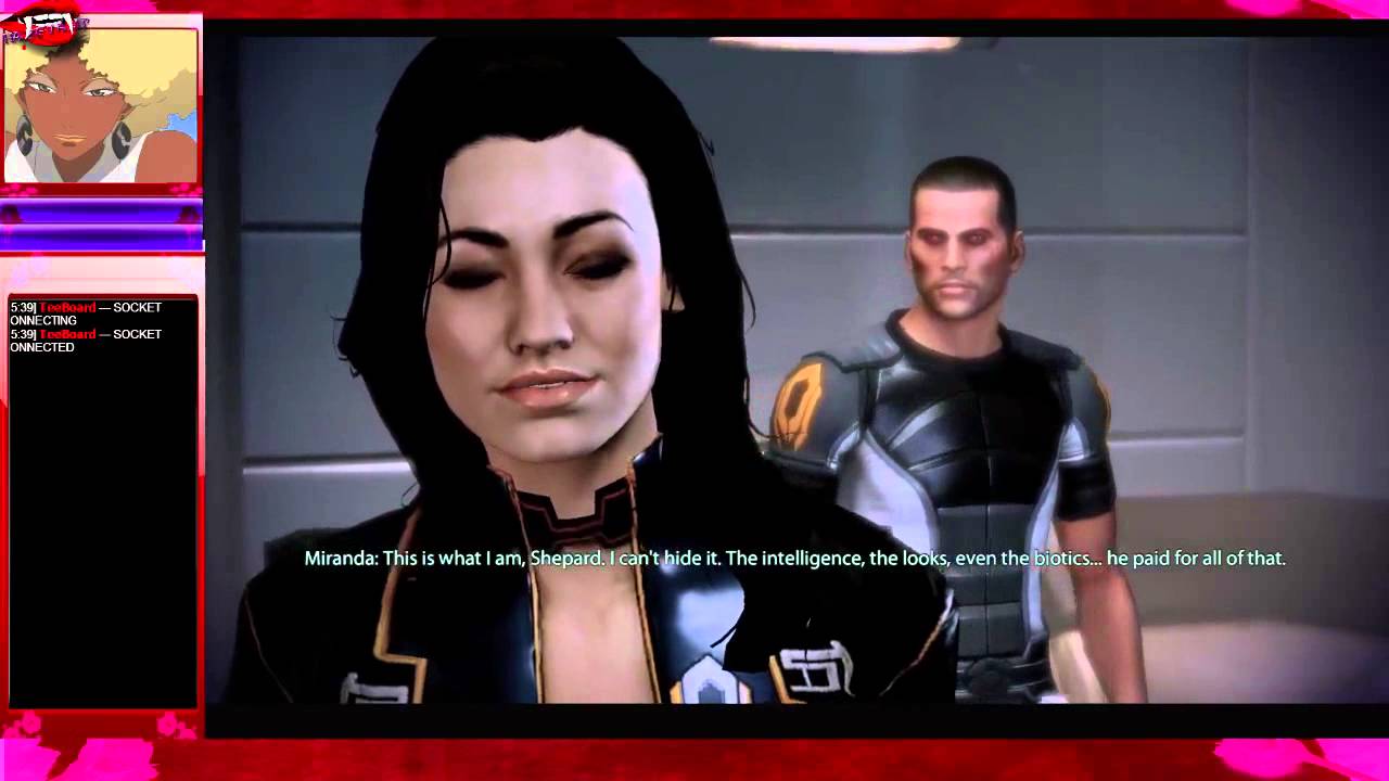 Mass Effect 2 Steamy Miranda X Shepard Kiss Youtube