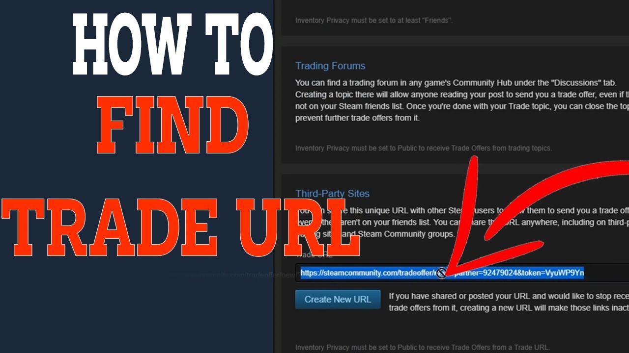 How To Find Your Trade URL on Steam - YouTube