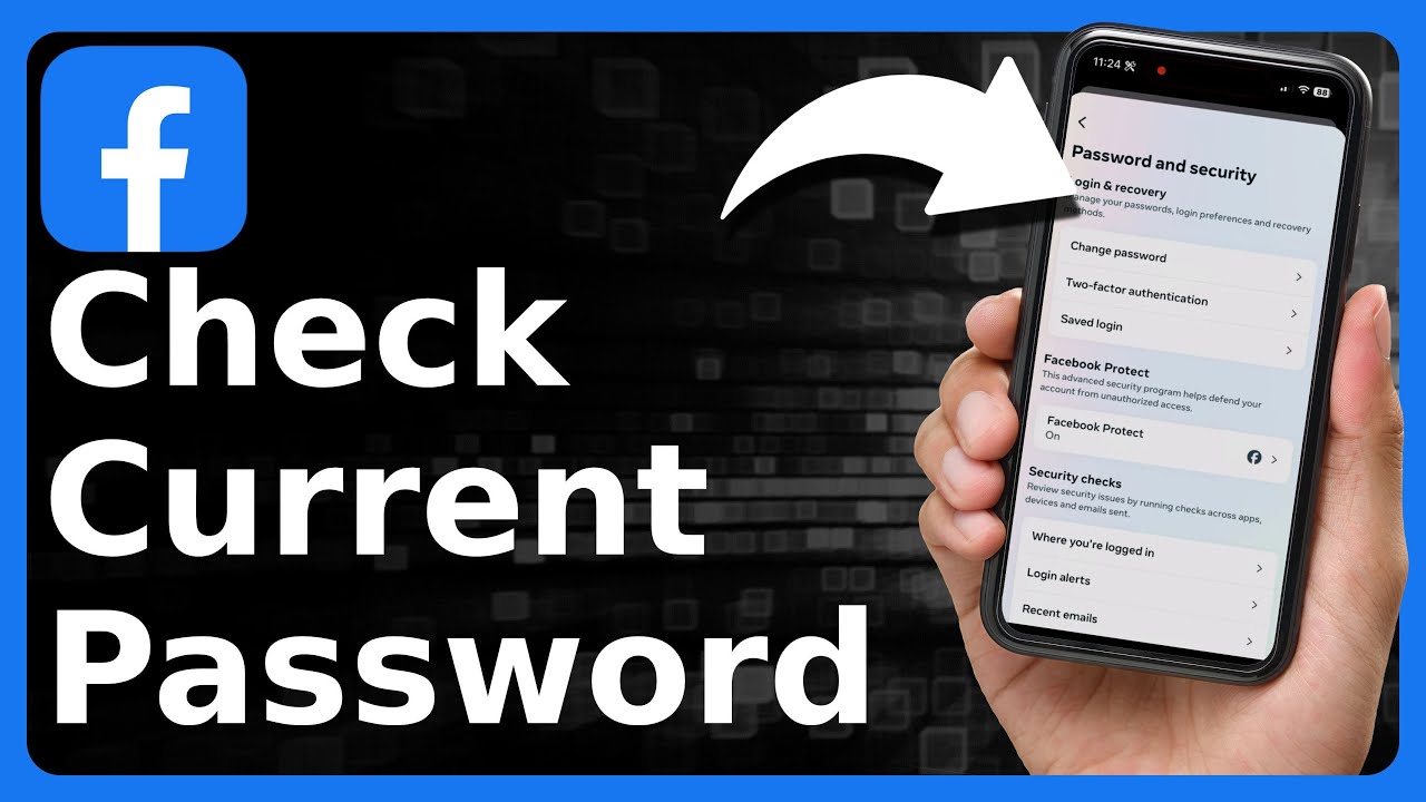 How To Check Current Password On Facebook - YouTube