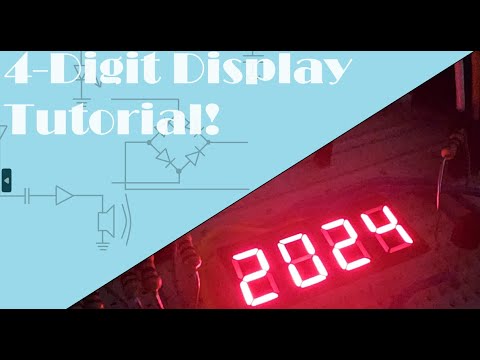 How to make a 4 digit 7-segment display using an arduino - YouTube