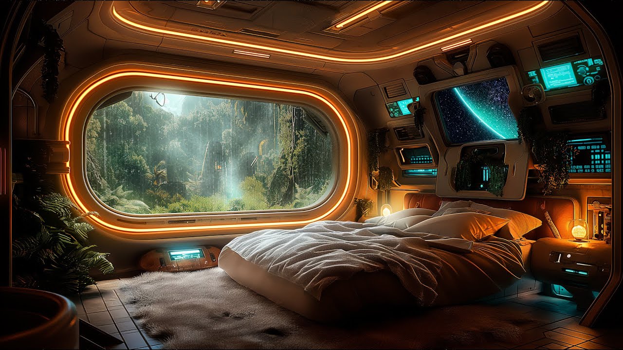Cosmic Cabin Serenity | Forest Stranded Bedroom For Ultimate Relaxation ...