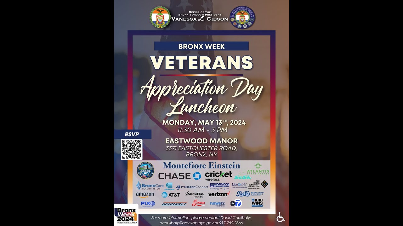 Bronx Week Veterans Appreciation Luncheon on May 13 2024 - Highlights ...