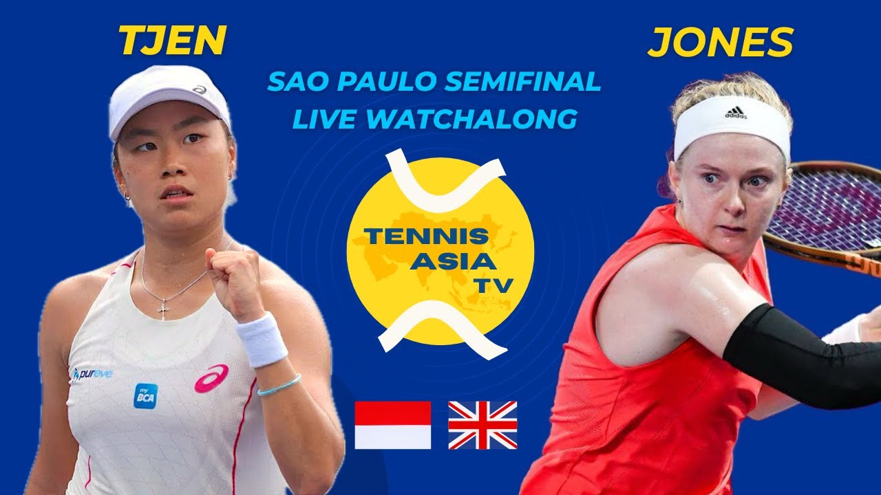 Janice Tjen vs Fran Jones | WTA Sao Paulo Semifinal | LIVE Watchalong ...