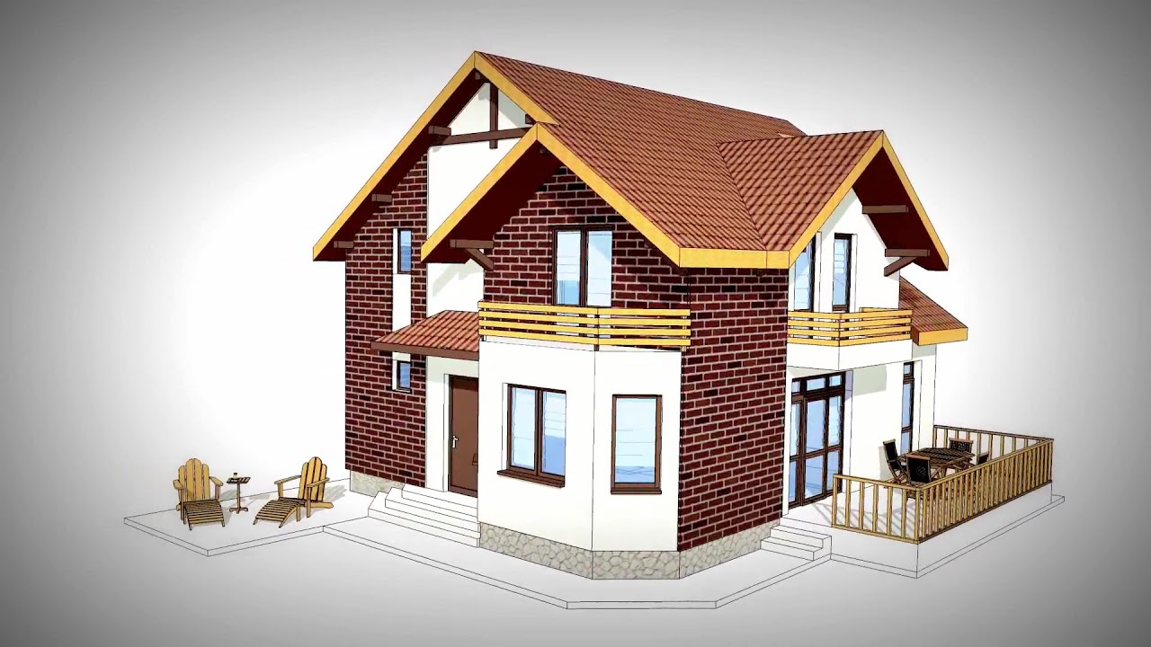 Proiecte case - proiect casa cu mansarda model Dragomiresti ...