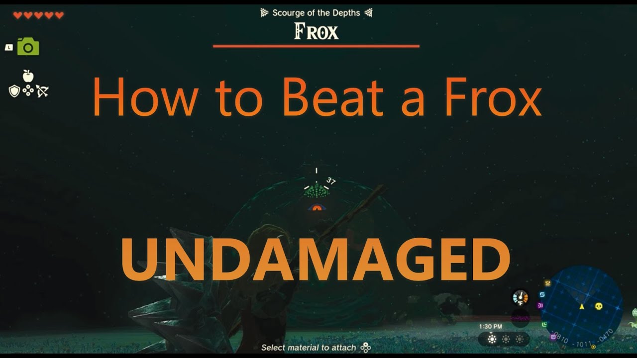 Zelda: Tears of the Kingdom How to Beat a Frox UNDAMAGED| Boss Guide ...