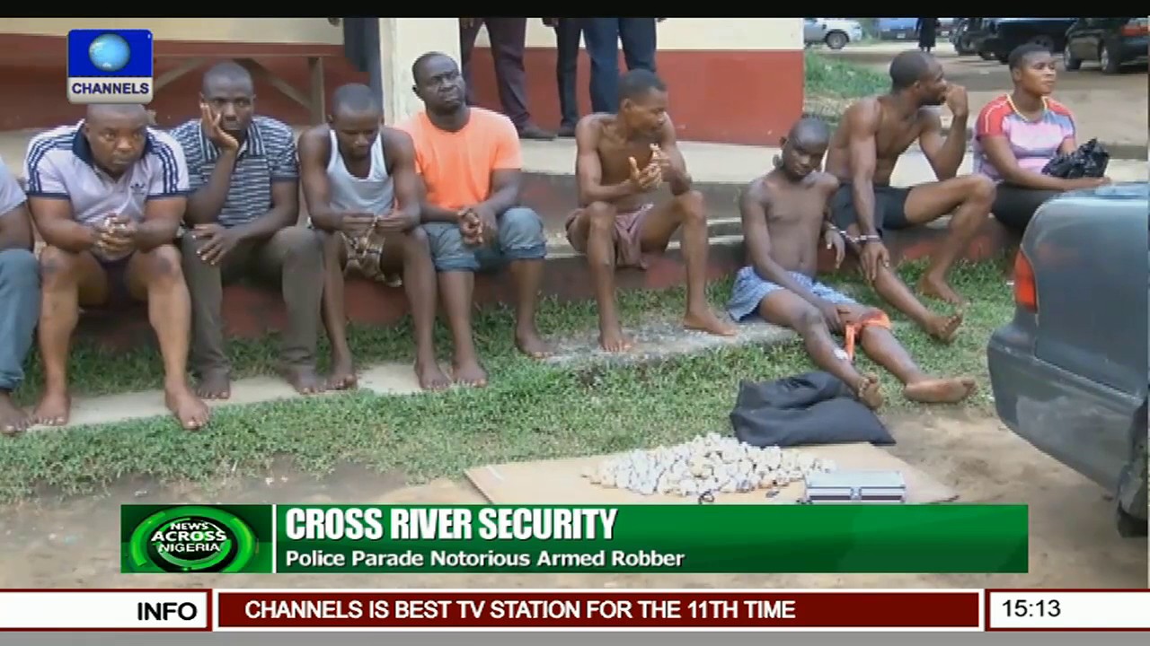 Cross River Security: Police Parade Notorious Armed Robber - YouTube