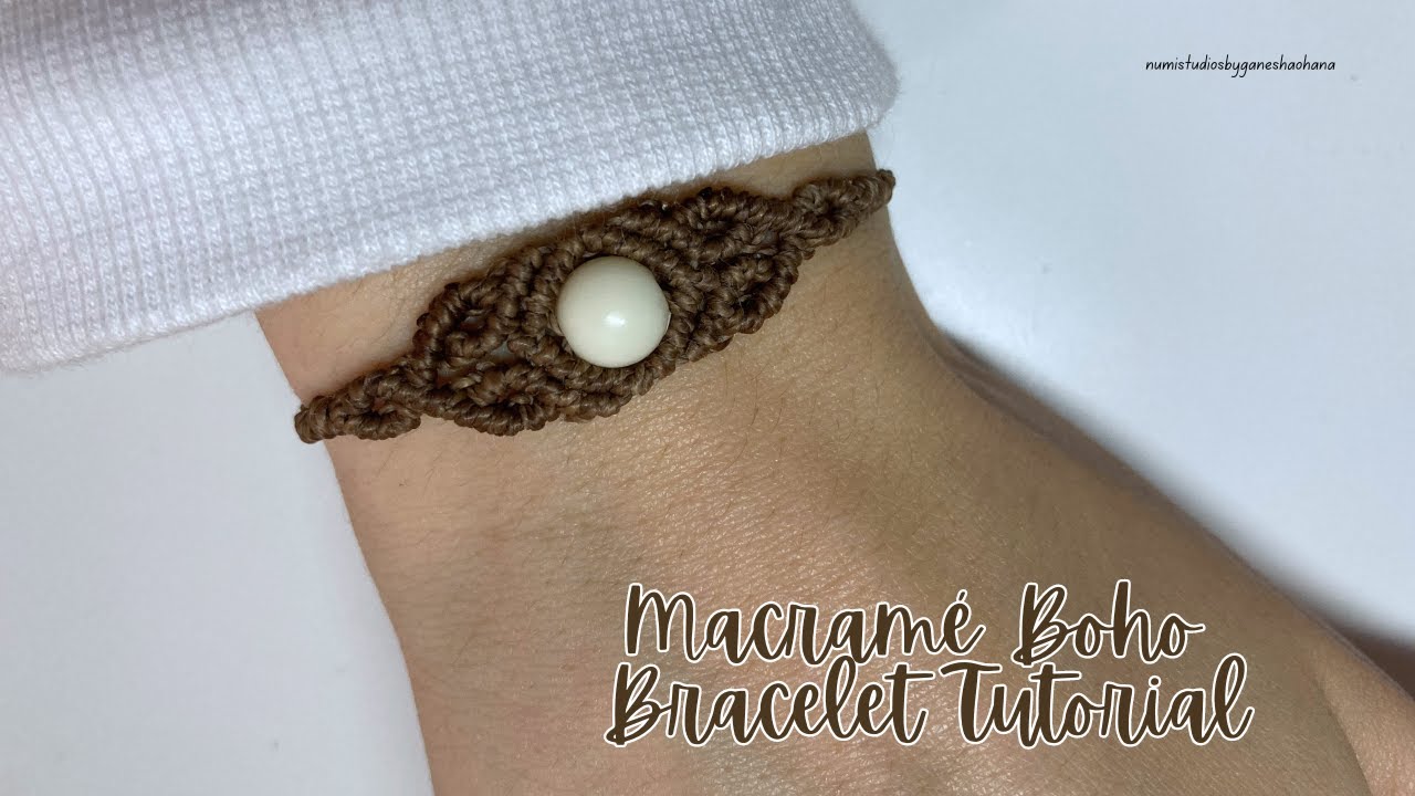 Macramé Boho Bracelet Tutorial | Easy DIY - YouTube