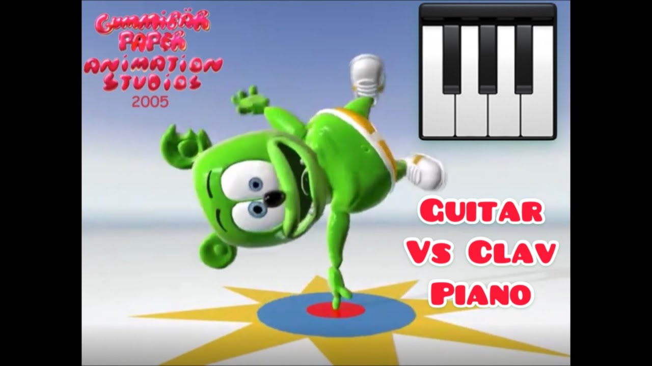 The Gummy Bear Full Guitar Vs Clav Piano 🎹 Remake - YouTube