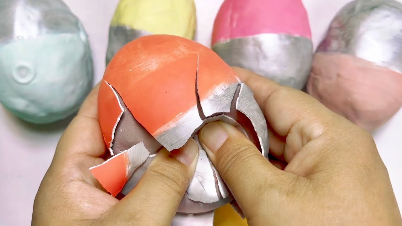 Plaster Clay cracking ASMR compilation #asmrsounds #satisfying #clay ...