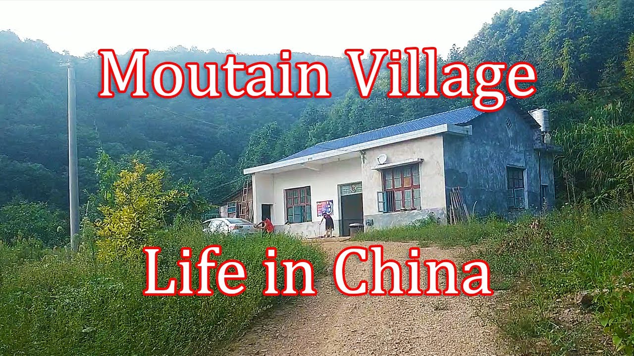small mountain village life in china,chinese village vlog/tour/house ...