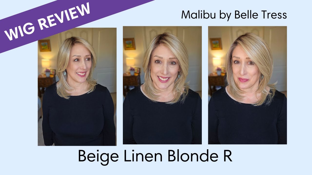 Malibu Wig by Belle Tress in Beige Linen Blonde Rooted - Heat Friendly ...