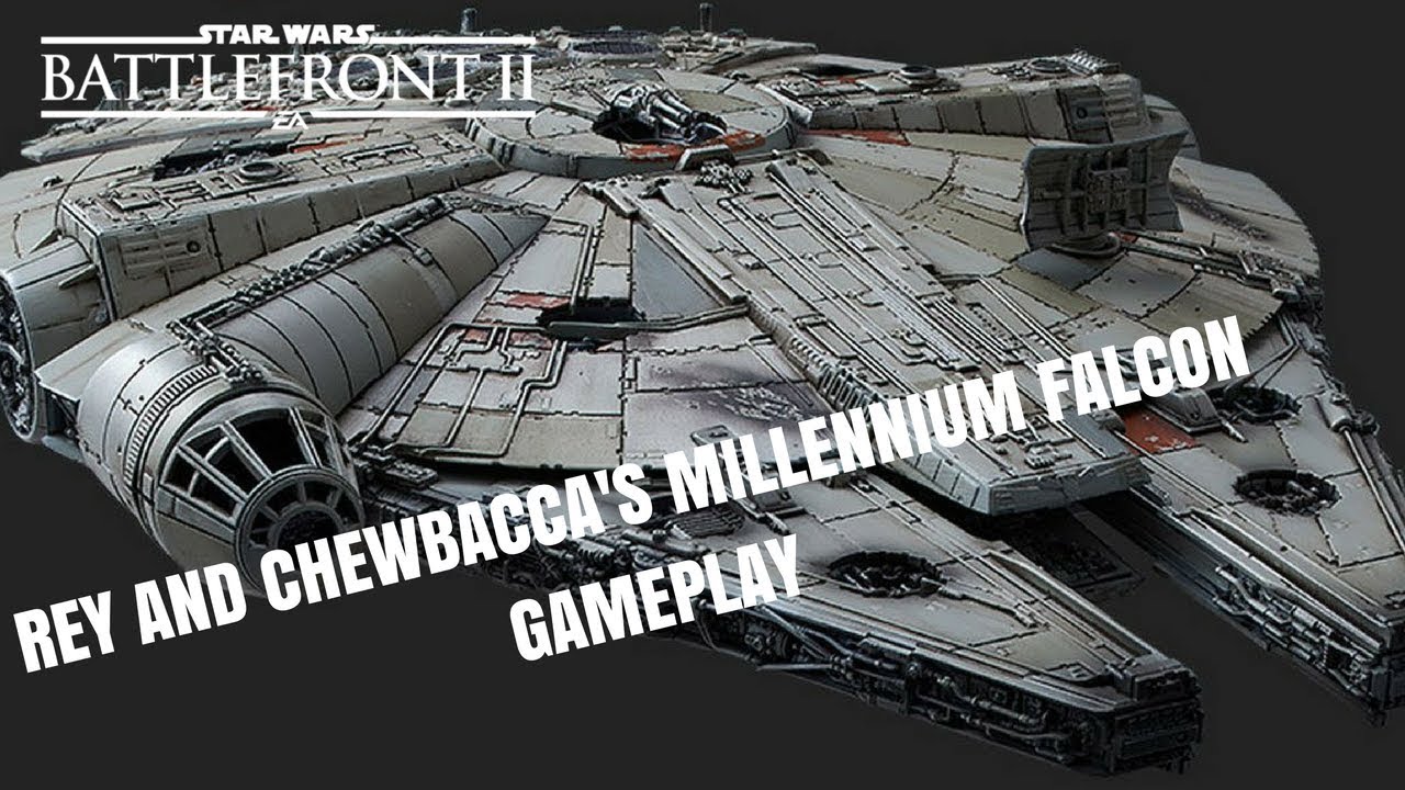 REY AND CHEWBACCA'S MILLENNIUM FALCON GAMEPLAY! - Star Wars Battlefront ...