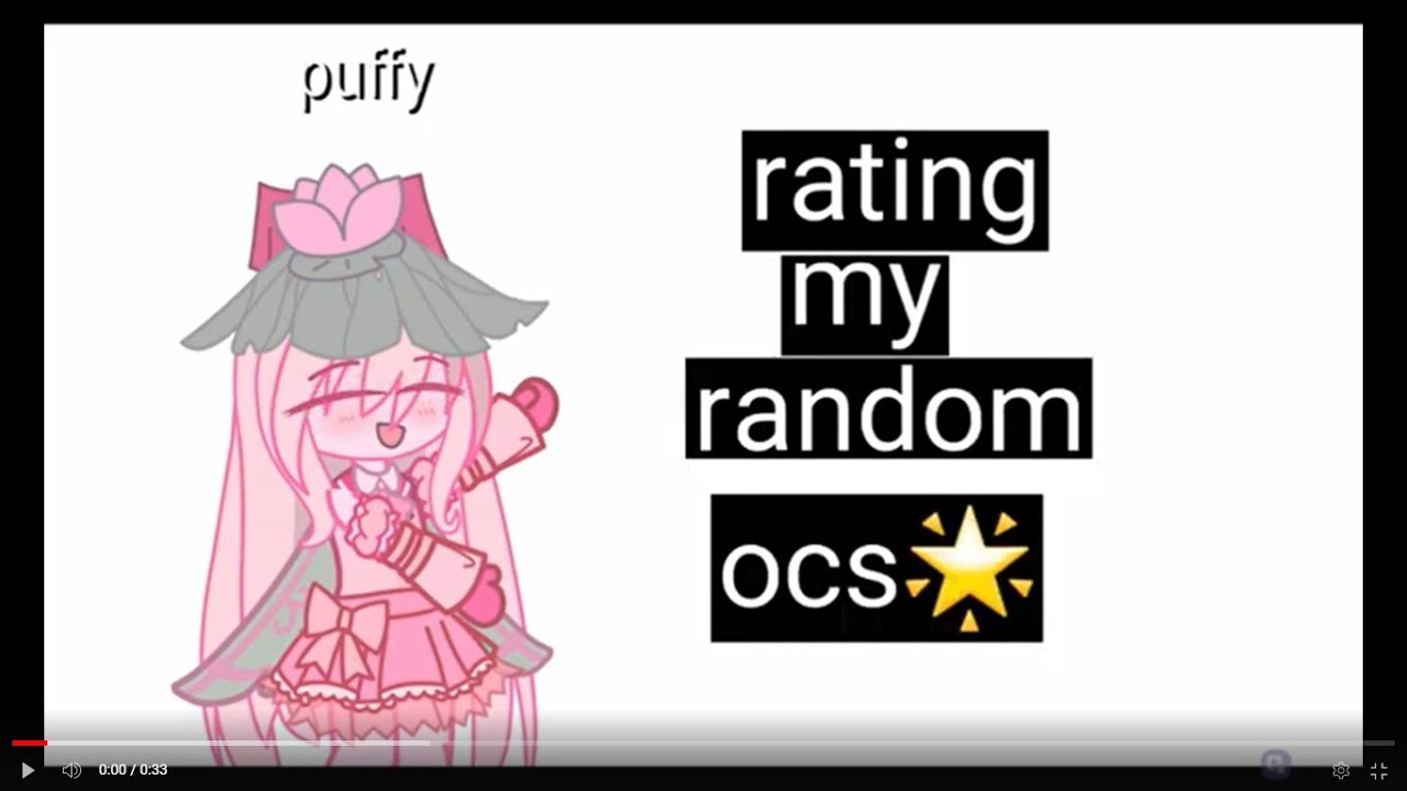 rating my random ocs i found! (gacha) - YouTube
