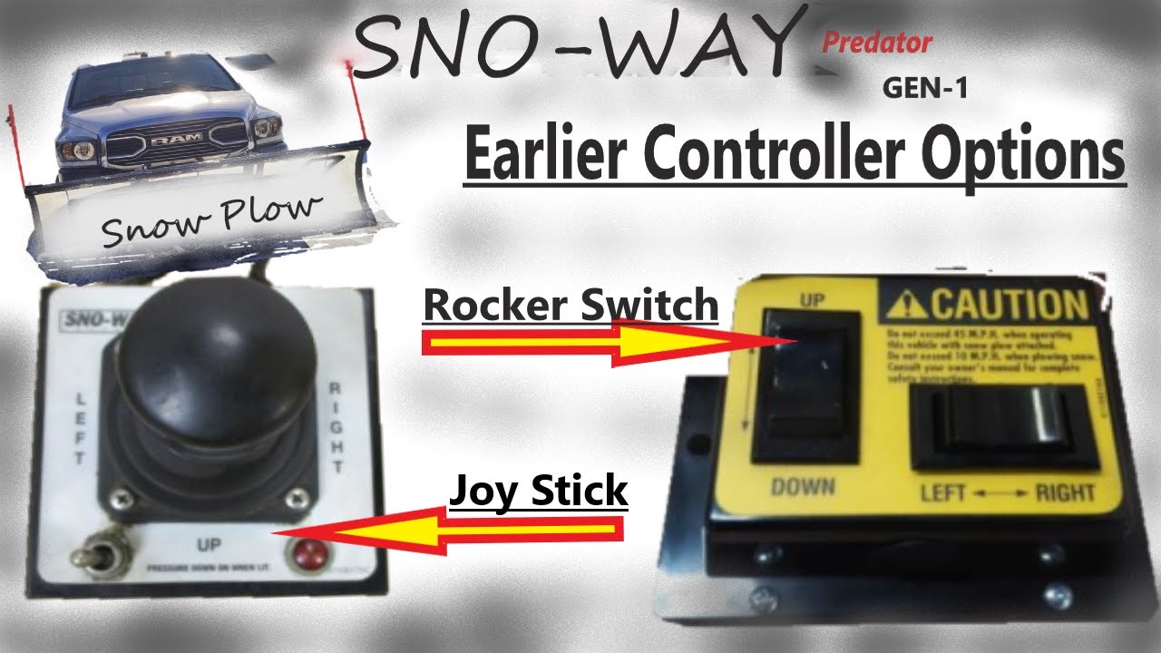 Snoway Predator Plow Controllers | Rocker vs Joystick - YouTube