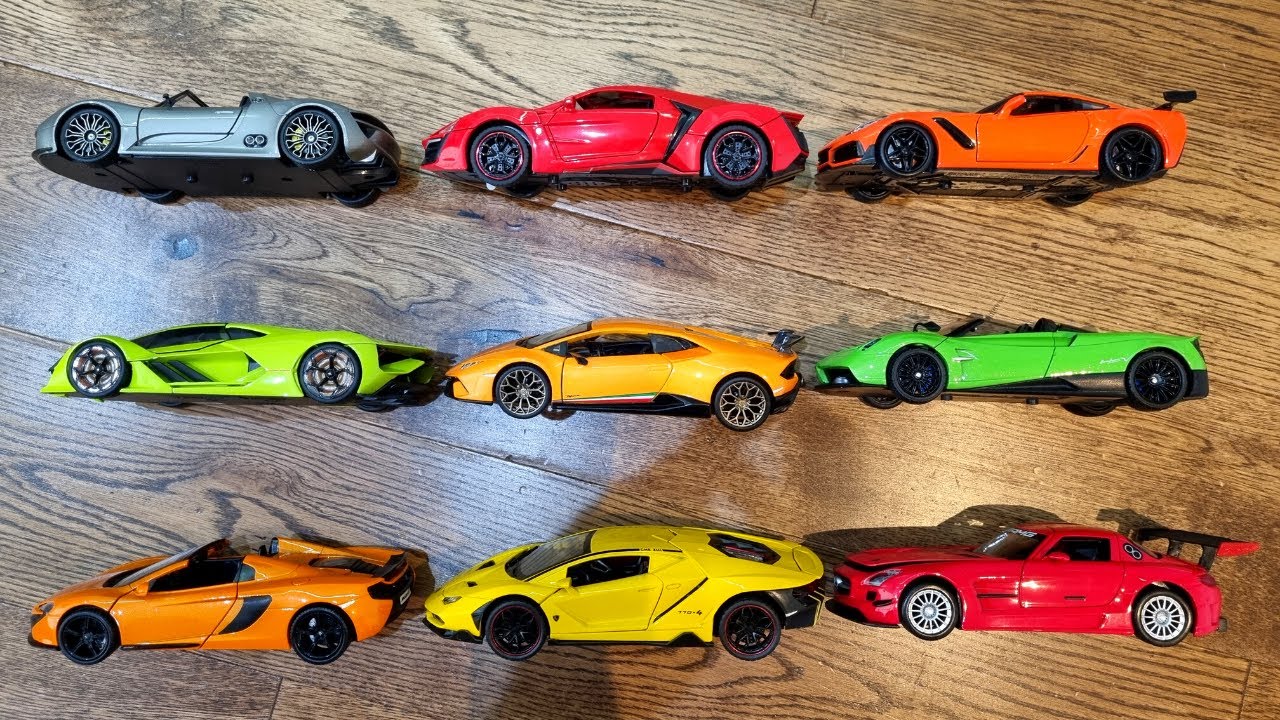 Die cast Metal Scale Model Sport Cars Shown in Hands from Floor - YouTube