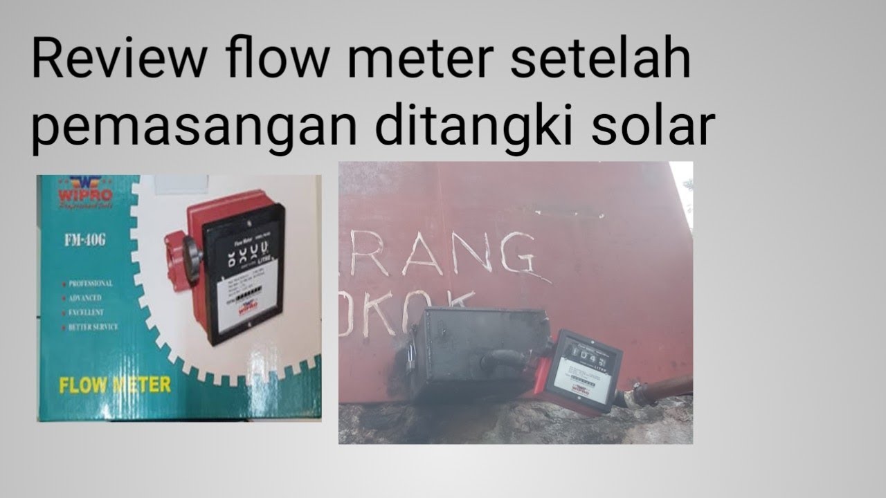Review flow meter setelah pemasangan - YouTube