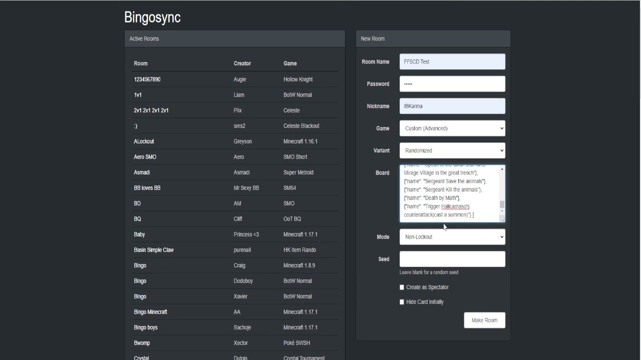 How to use BingoSync - YouTube