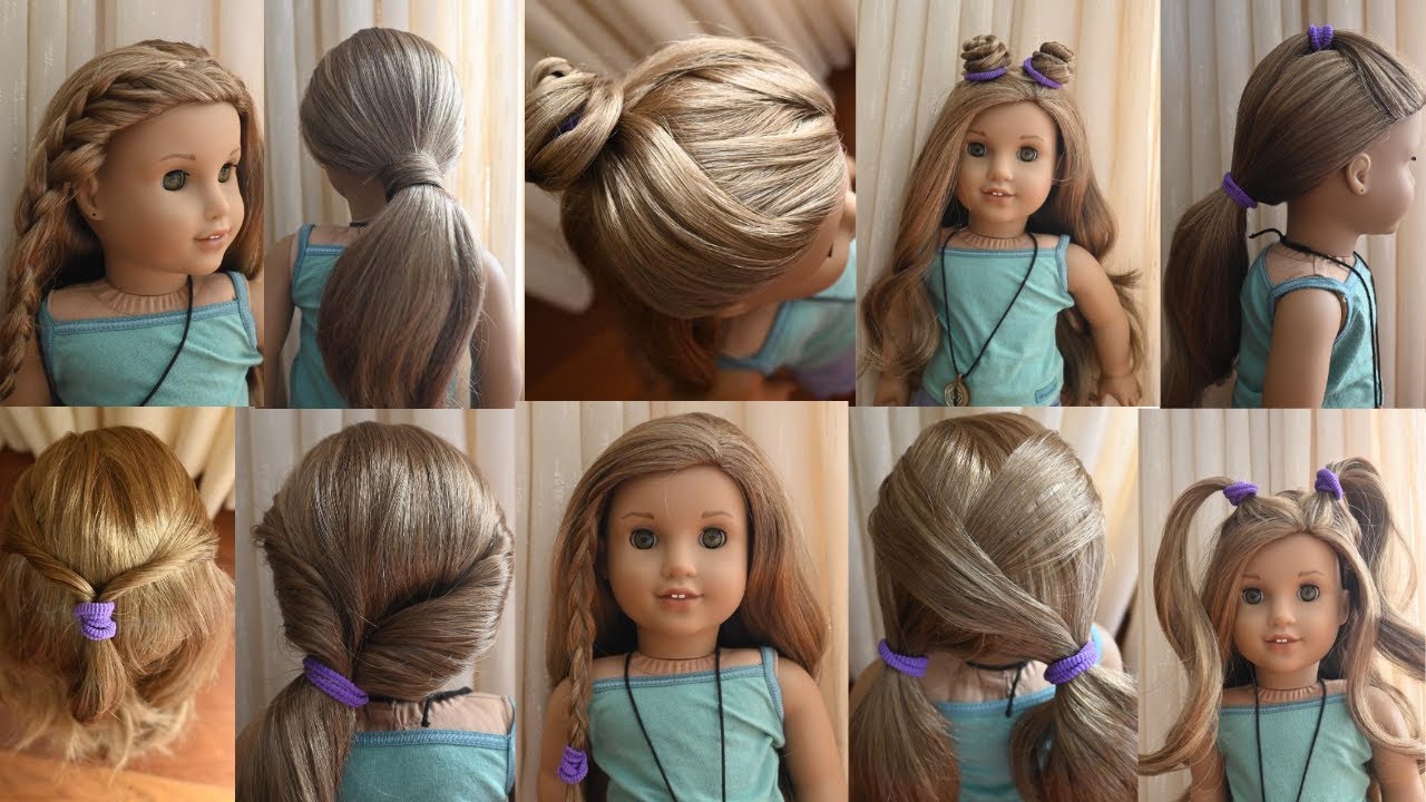 EASY 2 MIN HAIRSTYLES FOR YOUR AMERICAN GIRL DOLLS PERFECT FOR
