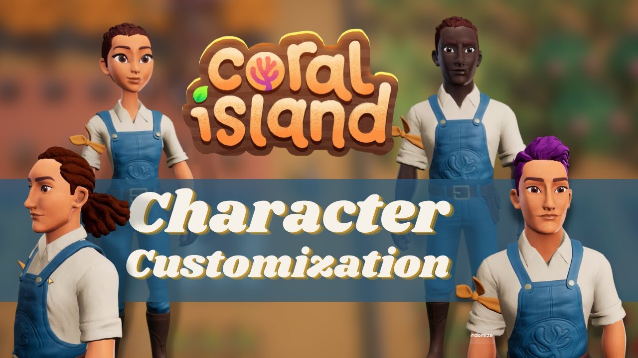 Coral Island Character Customization for the Upcoming Indie Life Sim ...
