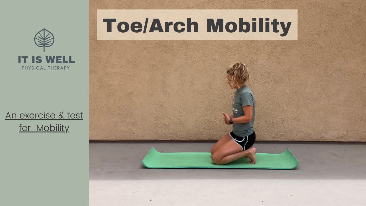 Big Toe (Hallux) Extension Mobility - Kneeling - Plantar Fascia Stretch ...