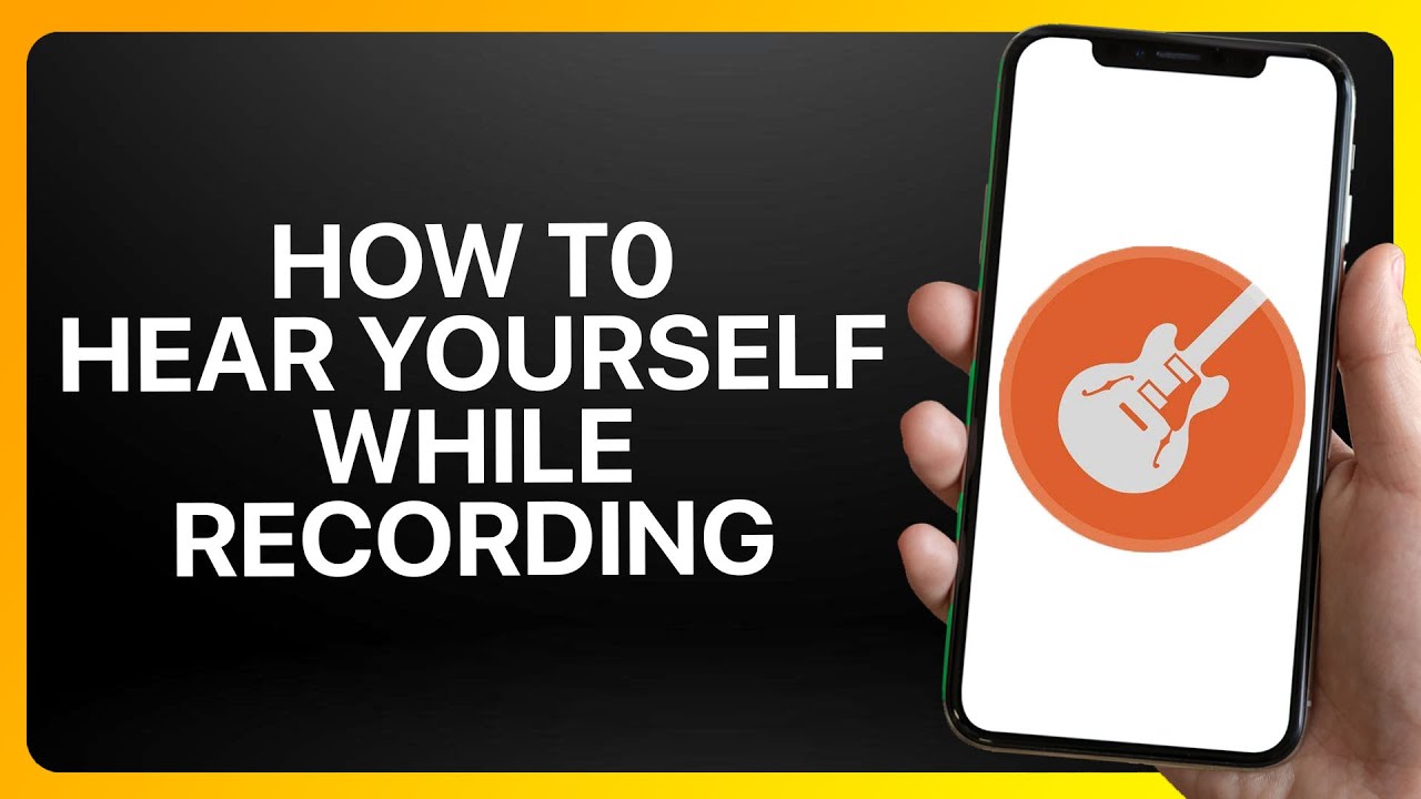 How To Hear Yourself While Recording On GarageBand Tutorial - YouTube
