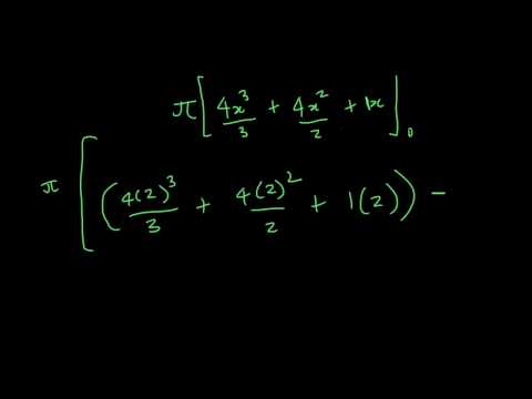 Integration to find Volume of Solids around the X axis - 2u Adv. Mathematics HSC