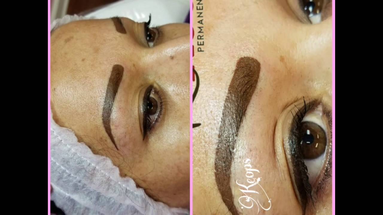 Tatuaje de cejas , micropigmentacion de cejas en charlotte nc - YouTube