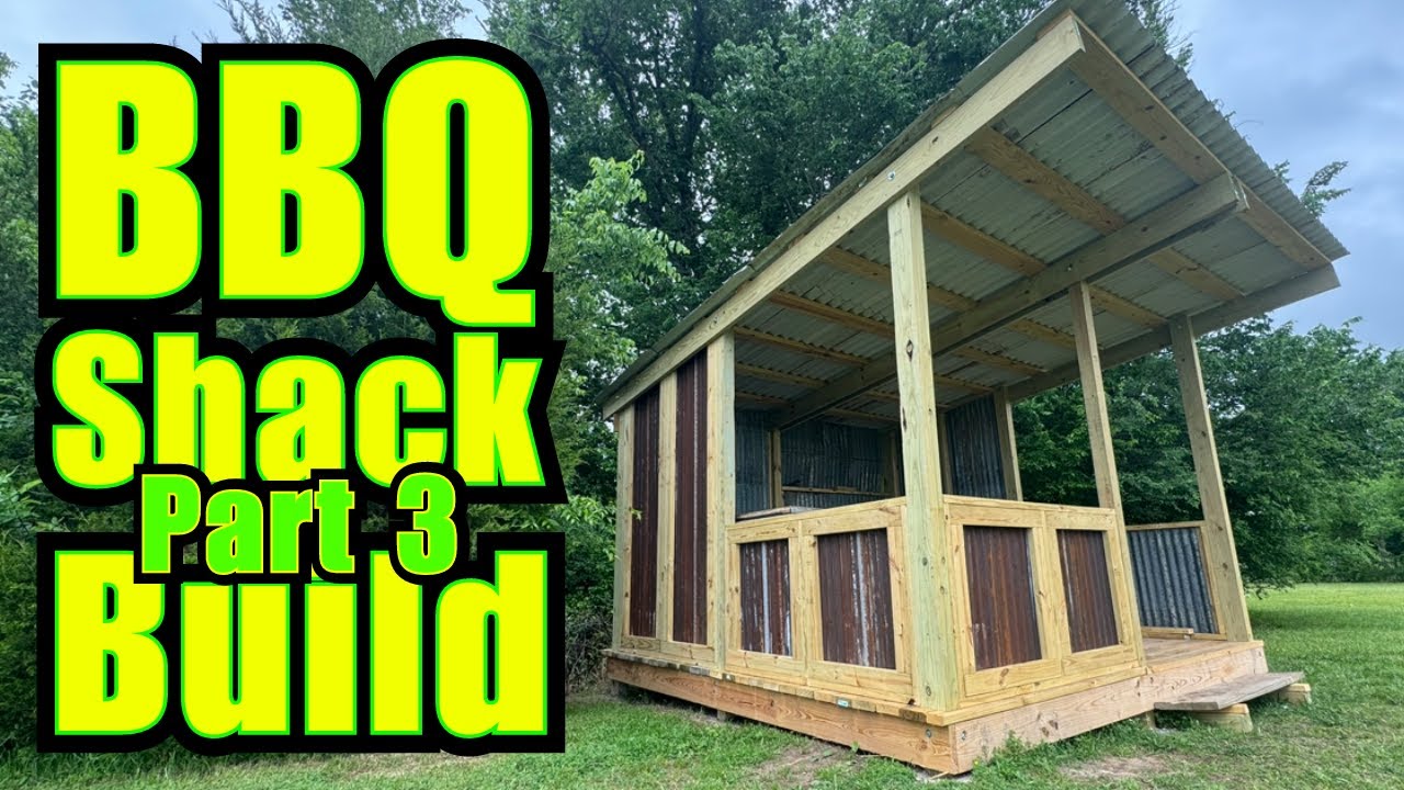 BBQ Shack Build Part 3: Roof Installation Step-by-Step Guide - YouTube